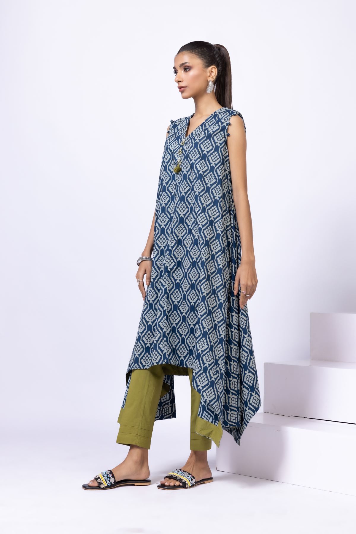 Buy Pants | 14.40 AED | 25-01E10-06BA-VG_MULTI | Khaadi United Arab ...